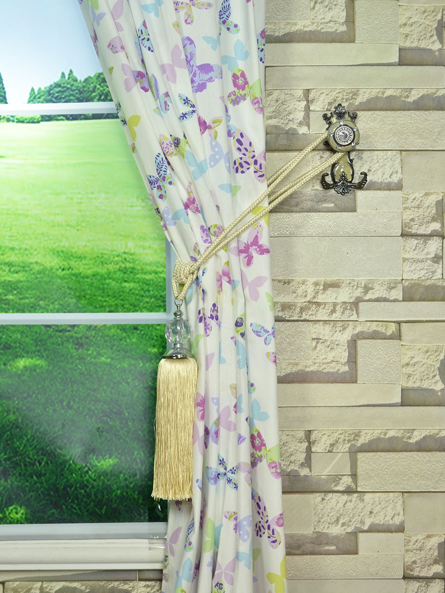 Whitehaven Butterflies Printed Versatile Pleat Ready Made Cotton ...