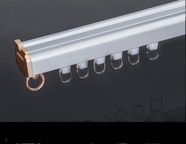 CHR06 Thick Silver Champagne Gold Curtain Tracks Ceiling/Wall Mount ...