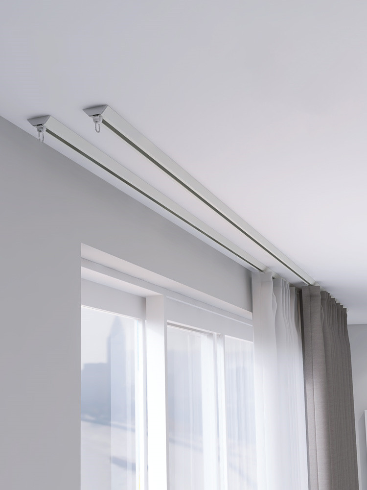 CHR15 NEW Arrival V Shape Ivory Black Ceiling Mounted Curtain Tracks | Curtains 4 Australia ...