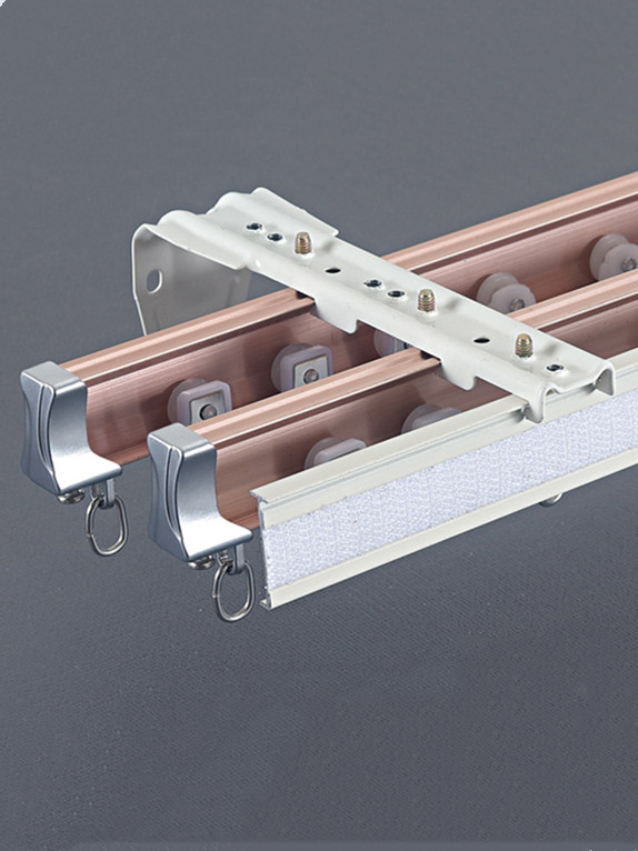 Custom Ceiling/Wall Drapery Track With Valance Rail For Bay Windows ...