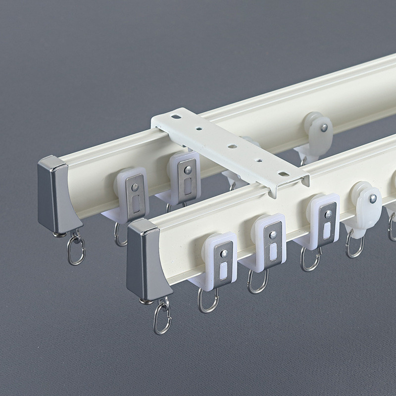 Curved silent gliss bay window curtain track ceiling/wall mounted ...