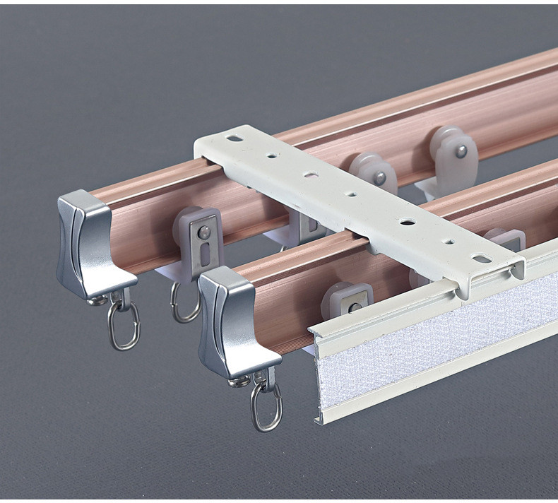 Custom Ceiling/Wall Drapery Track With Valance Rail For Bay Windows ...