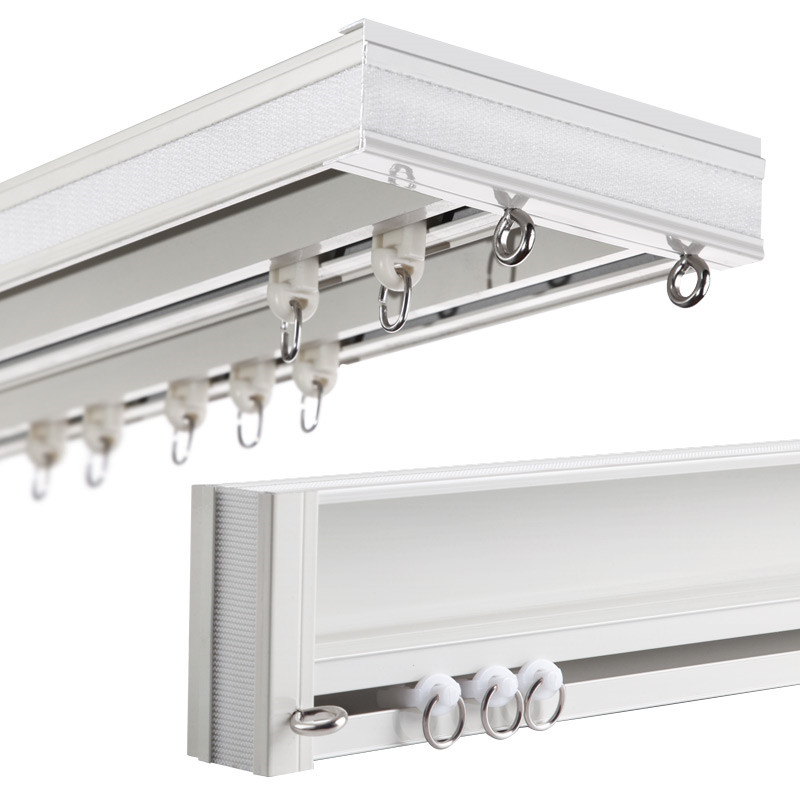 CHR17 NEW Arrival Ivory Wall/Ceiling Mounted Valance Curtain Track Sets ...