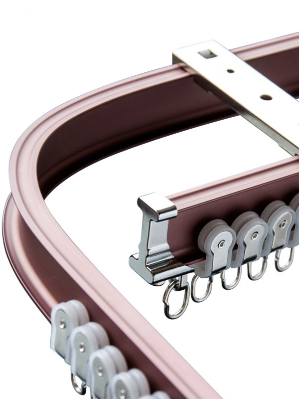 CHR23 Curved Curtain Tracks Ceiling/Wall Mount For Bay Windows ...