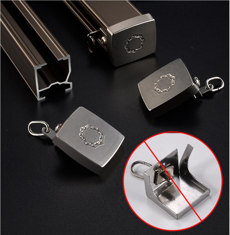 CHR34 Thick Ivory Black Champagne Bronze Curtain Tracks Ceiling/Wall ...