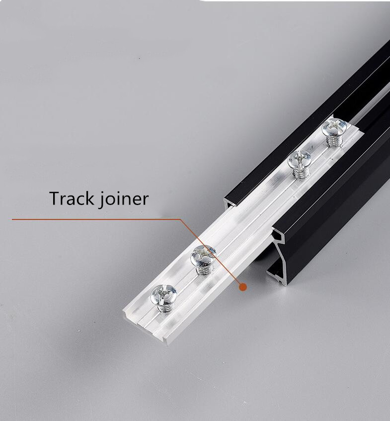 CHR34 Thick Ivory Black Champagne Bronze Curtain Tracks Ceiling/Wall ...