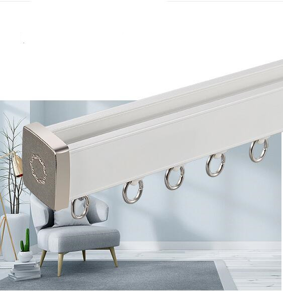 CHR34 Thick Ivory Black Champagne Bronze Curtain Tracks Ceiling/Wall ...
