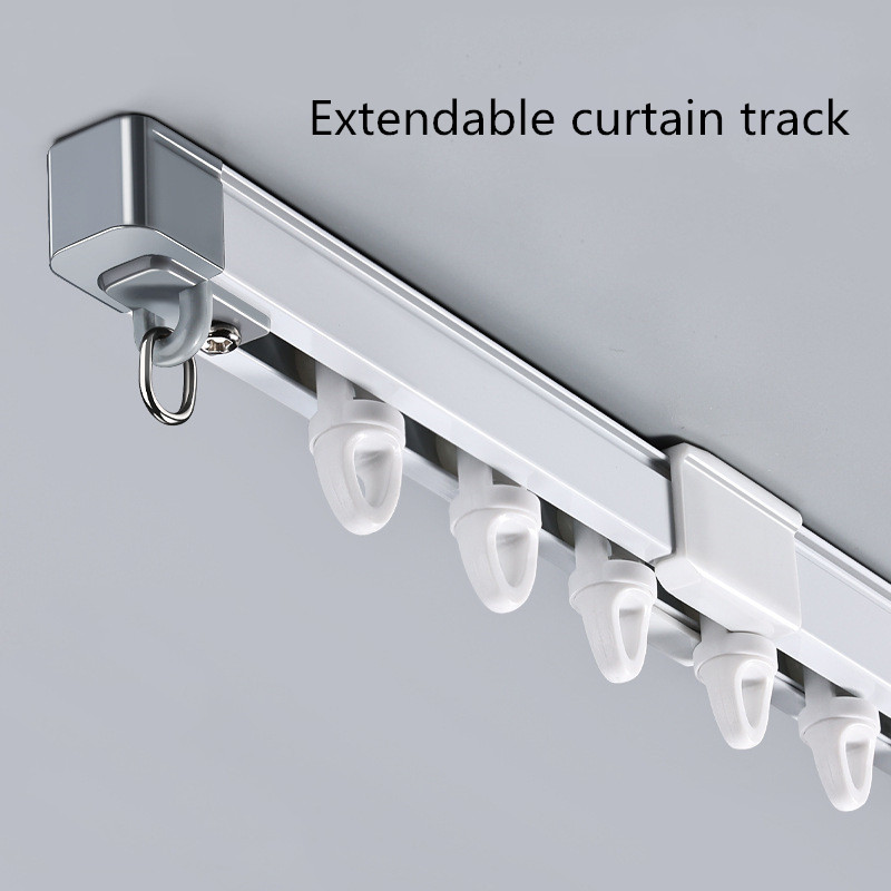 CHR4222 Ivory Extendable Ceiling Wall Mounted Curtain Tracks | Curtains ...