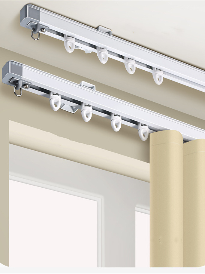 CHR4222 Ivory Extendable Ceiling Wall Mounted Curtain Tracks | Curtains ...