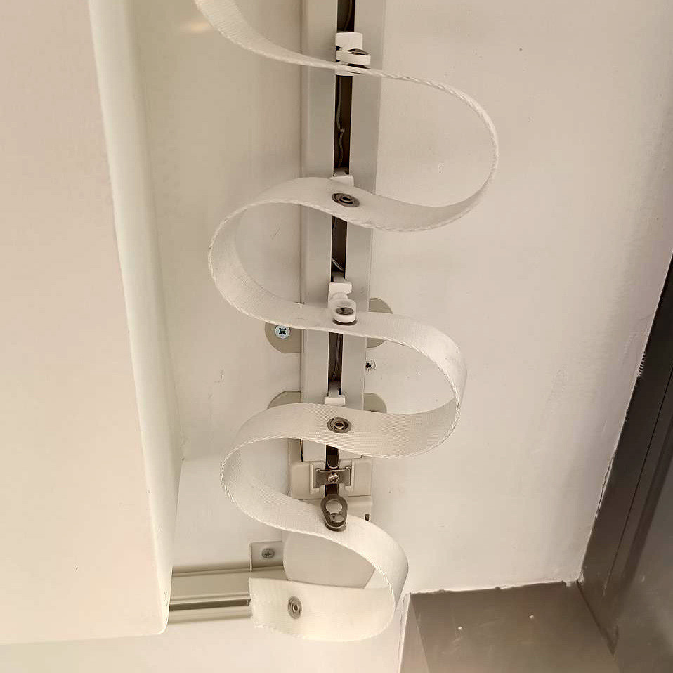 CHR46 Warrego Thick Ivory S-Fold/Wave Fold Ceiling/Wall Mount Curtain ...