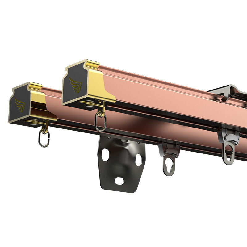 CHR49 Heavy-Duties Single/Double Curtain Tracks Ceiling/Wall Mounts For ...