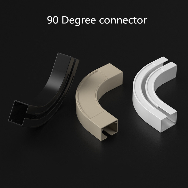 Thick Wave Fold Curtain Tracks Ceiling/Wall Mount For Bay Windows ...