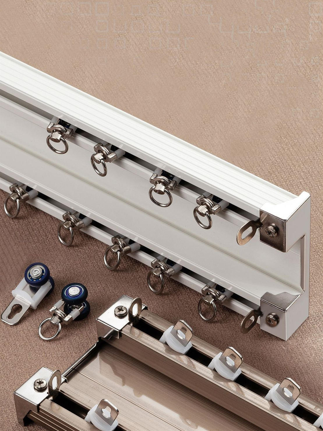 CHR61 Ivory Champagne Ceiling Mounted Thick Aluminum Alloy Double ...