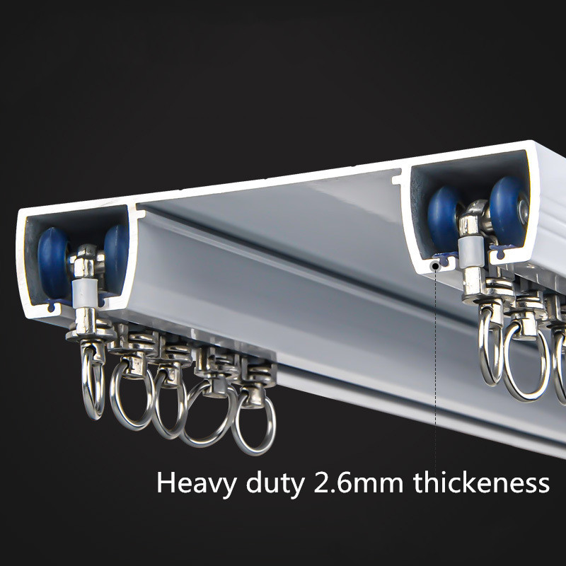 CHR66 Ceiling Mounted Double Curtain Rails For Heavy Curtains ...