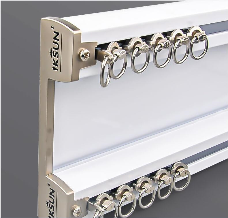 CHR66 Ceiling Mounted Double Curtain Rails For Heavy Curtains ...