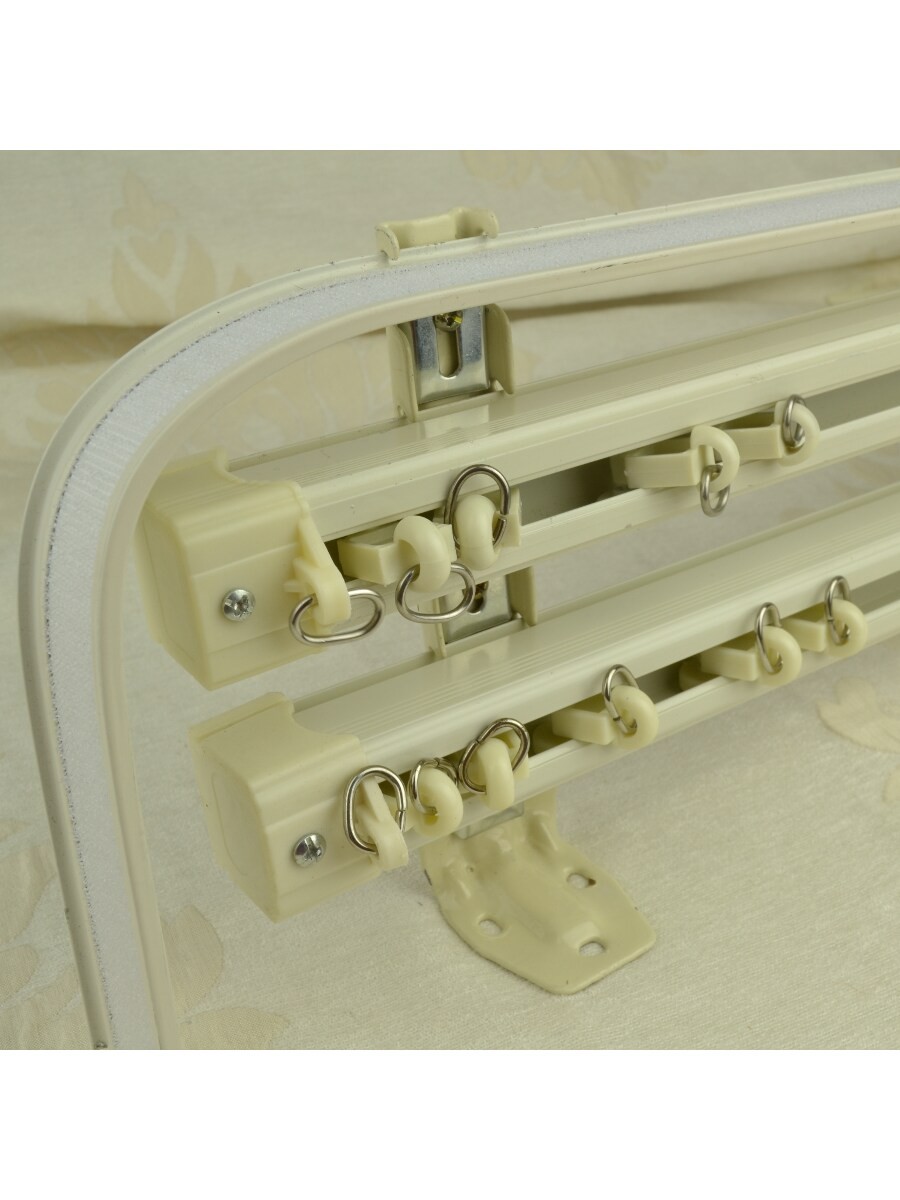 CHR7024 Triple Curtain Track Set with Valance Track - Custom Curtains ...