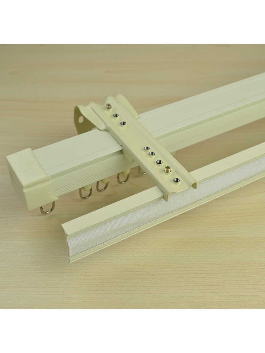 CHR7025 Double Curtain Track Set with Valance Rail - Custom Curtains ...