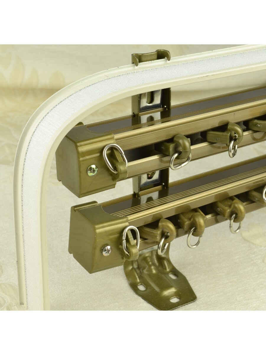CHR7024 Triple Curtain Track Set with Valance Track - Custom Curtains ...