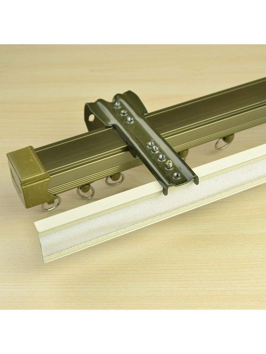 CHR7025 Double Curtain Track Set with Valance Rail - Custom Curtains ...