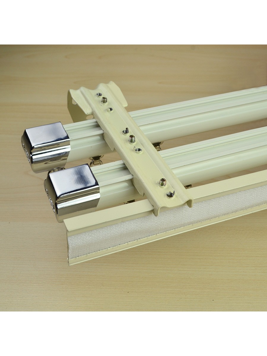 CHR7424 Triple Curtain Track Set with Valance Track - Custom Curtains ...