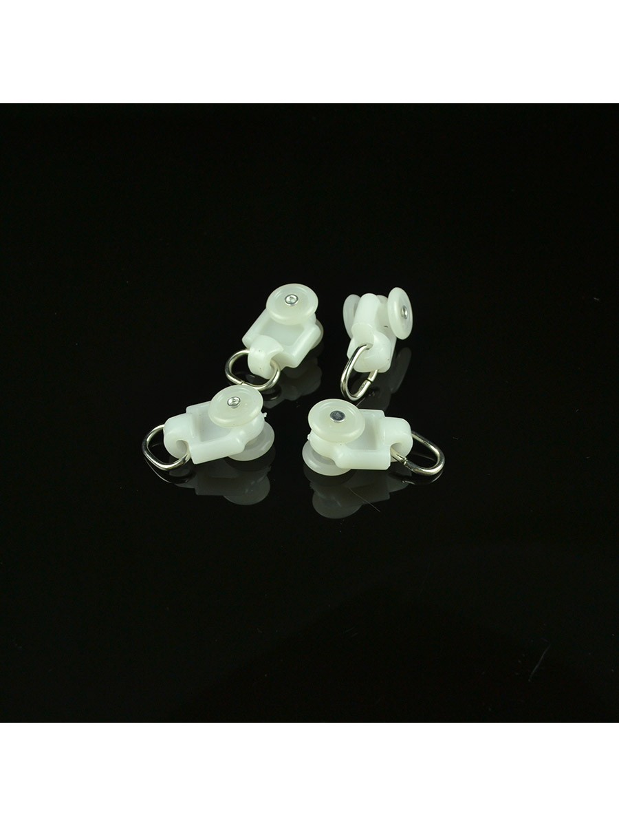 CHR7824 Ivory Wall Mounted Triple Curtain Tracks and Rails with Valance ...