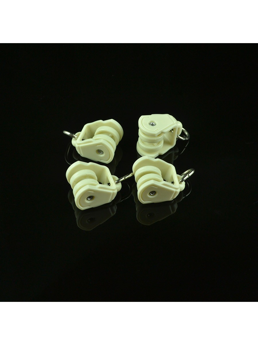 CHR8225 Ivory Bendable Double Curtain Tracks/Rails with Valance Track ...