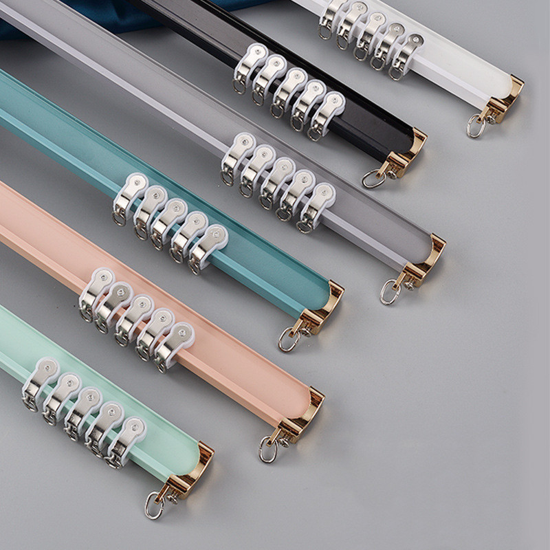 CHRY1124 Bendable Curtain Track And Valance Rail For Bay Window ...