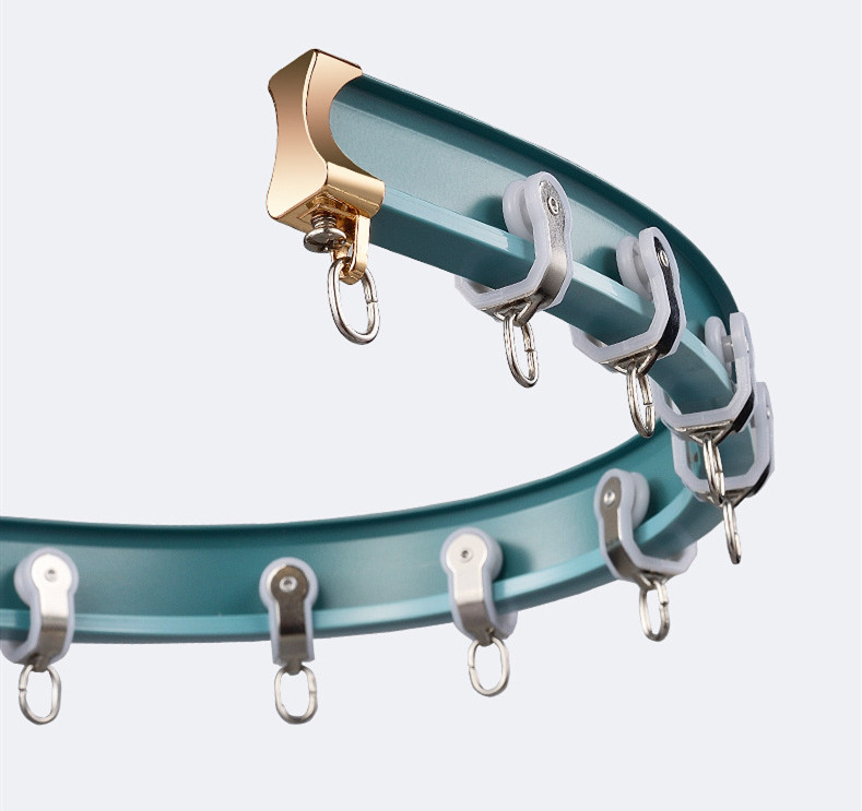 CHRY1124 Bendable Curtain Track And Valance Rail For Bay Window ...