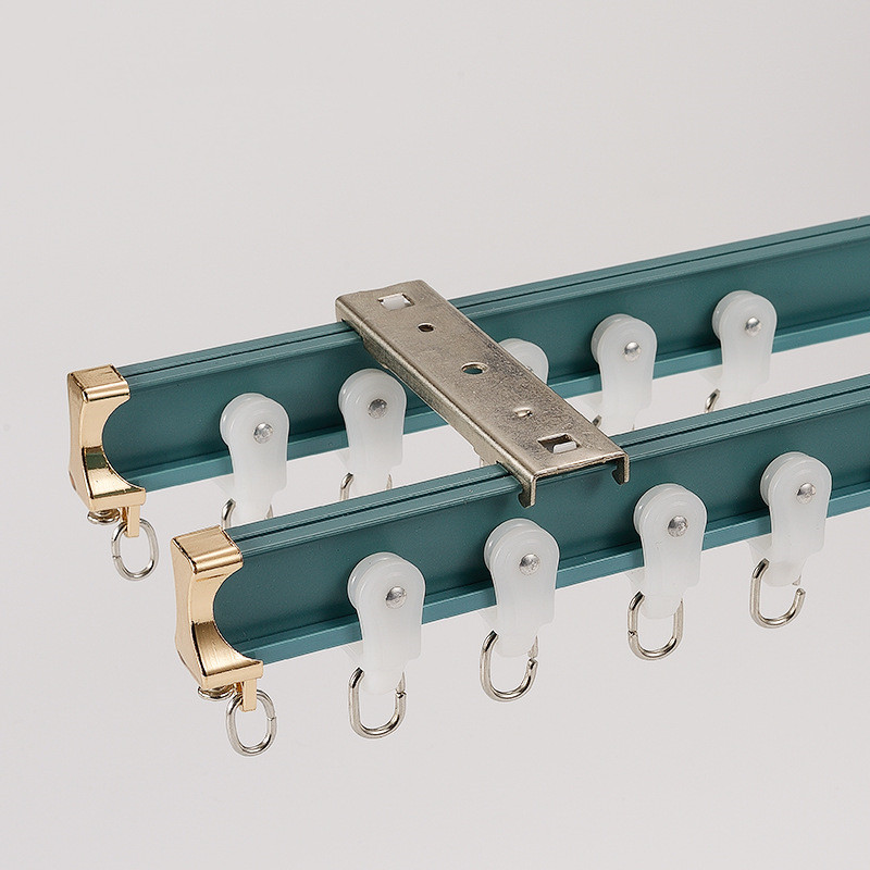 Curved Silent Gliss Single/Double Curtain Tracks For Bay Windows ...