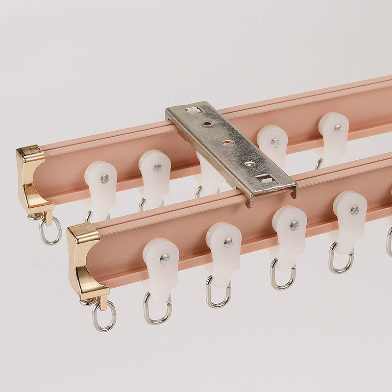 Curved Silent Gliss Single/Double Curtain Tracks For Bay Windows ...