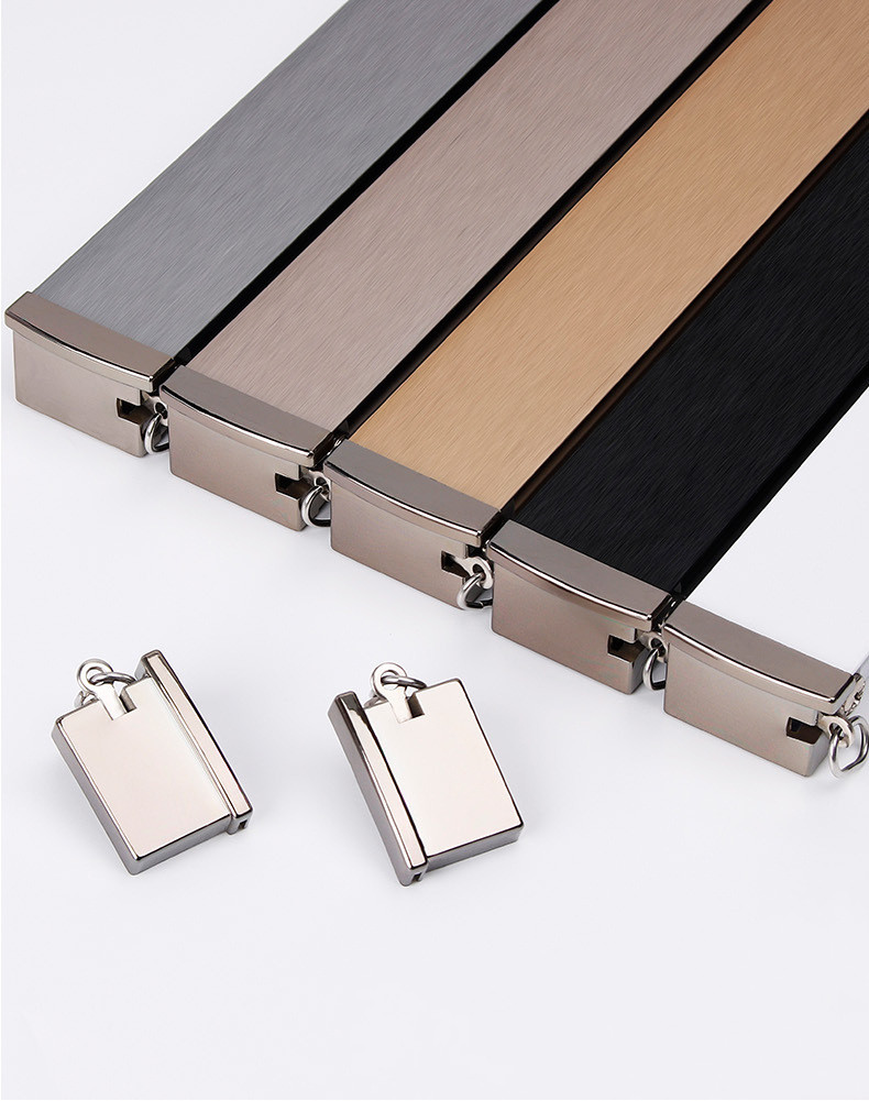 CHRY23 White Black Gold Anti-light Leakage Curtain Rail S Fold Tracks ...