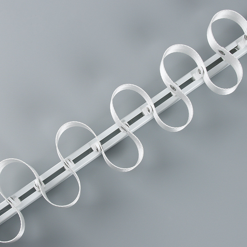 CHRY24 White Button S Fold/Wave Fold Curtain Tracks For Living Room ...