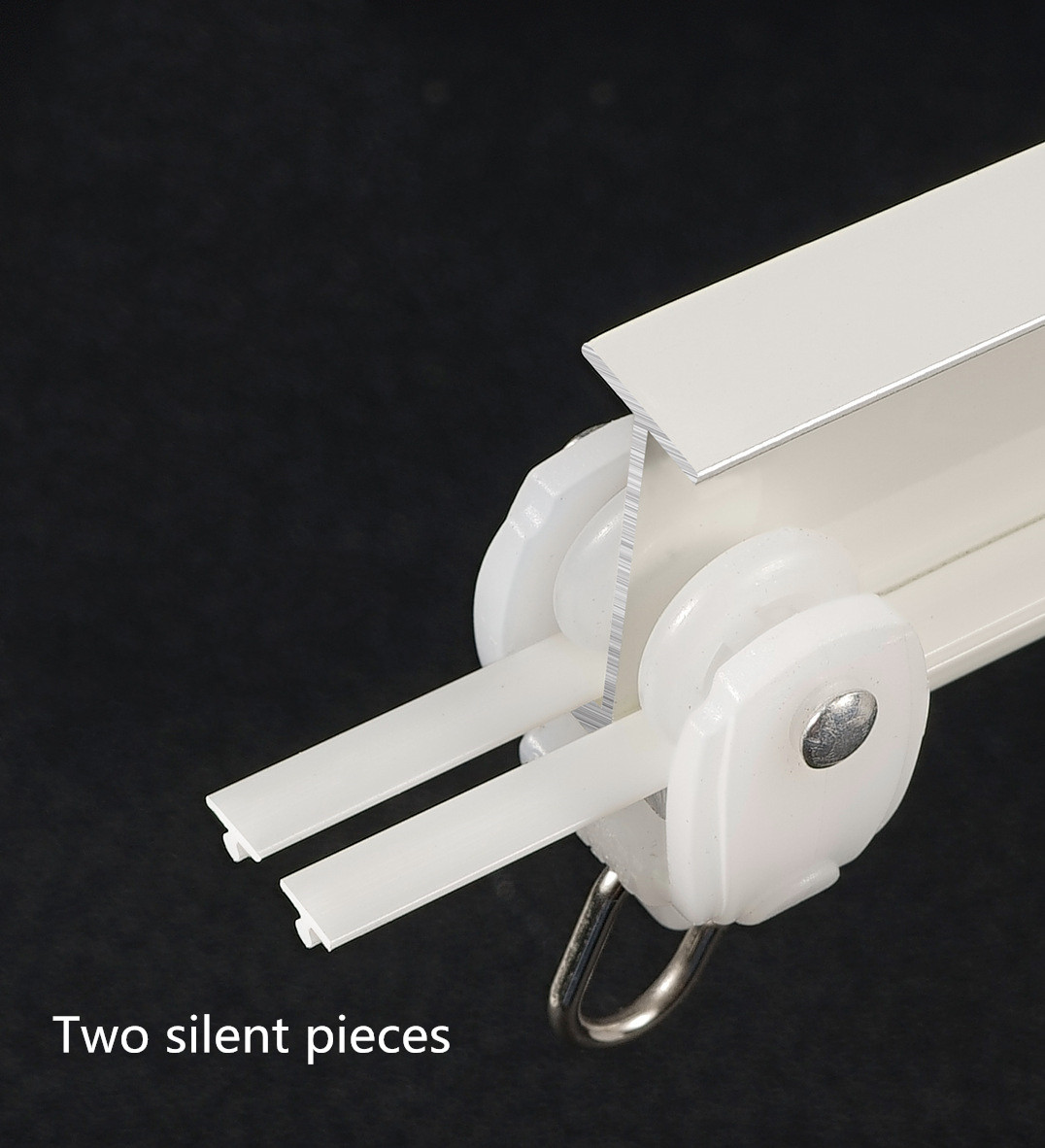 CHRY31 White Black Bendable Curtain Track For Bay Windows Ceiling ...