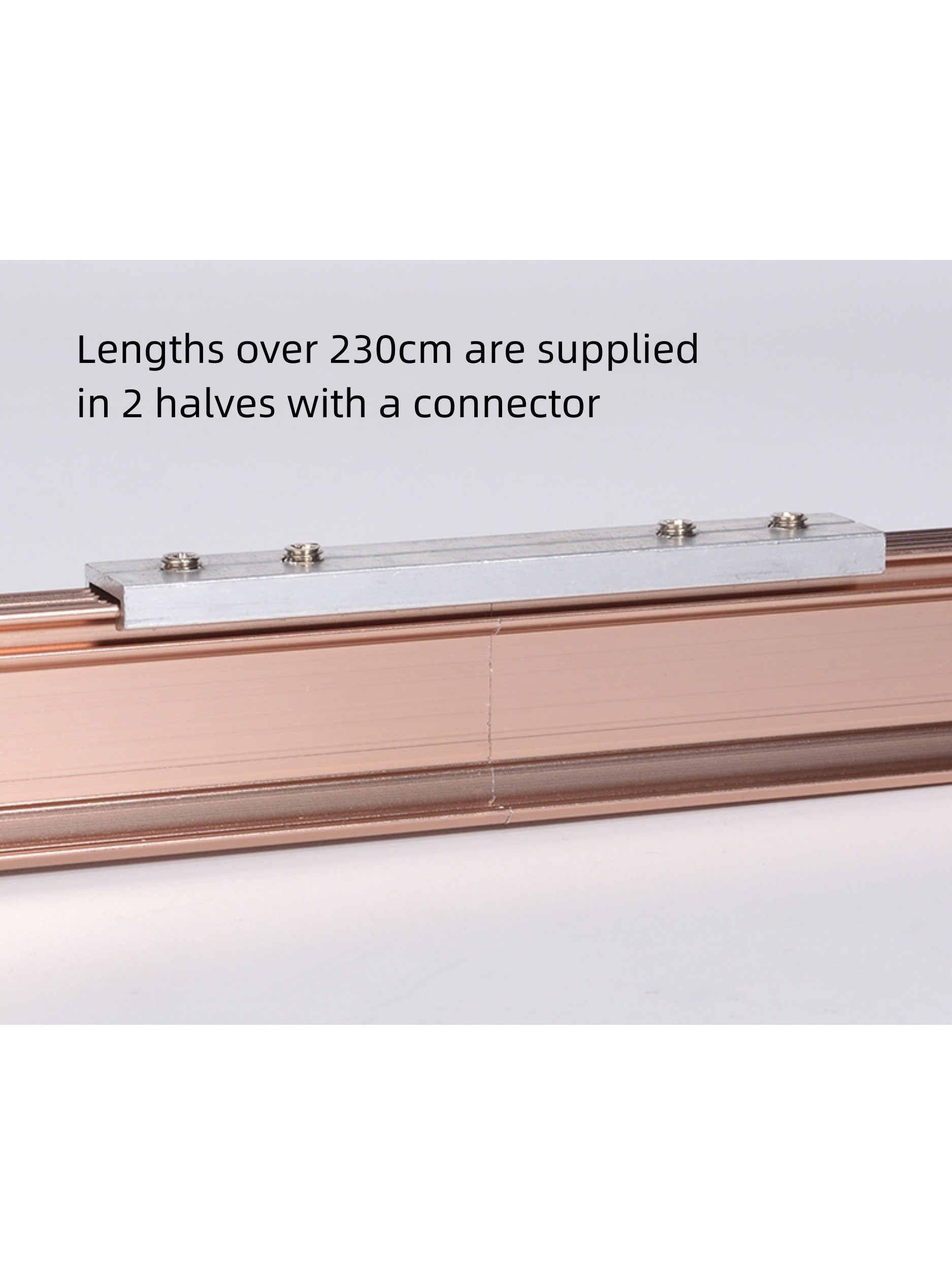 White Rose Gold Heavy Duty Curved Curtain Track For Bay Windows ...