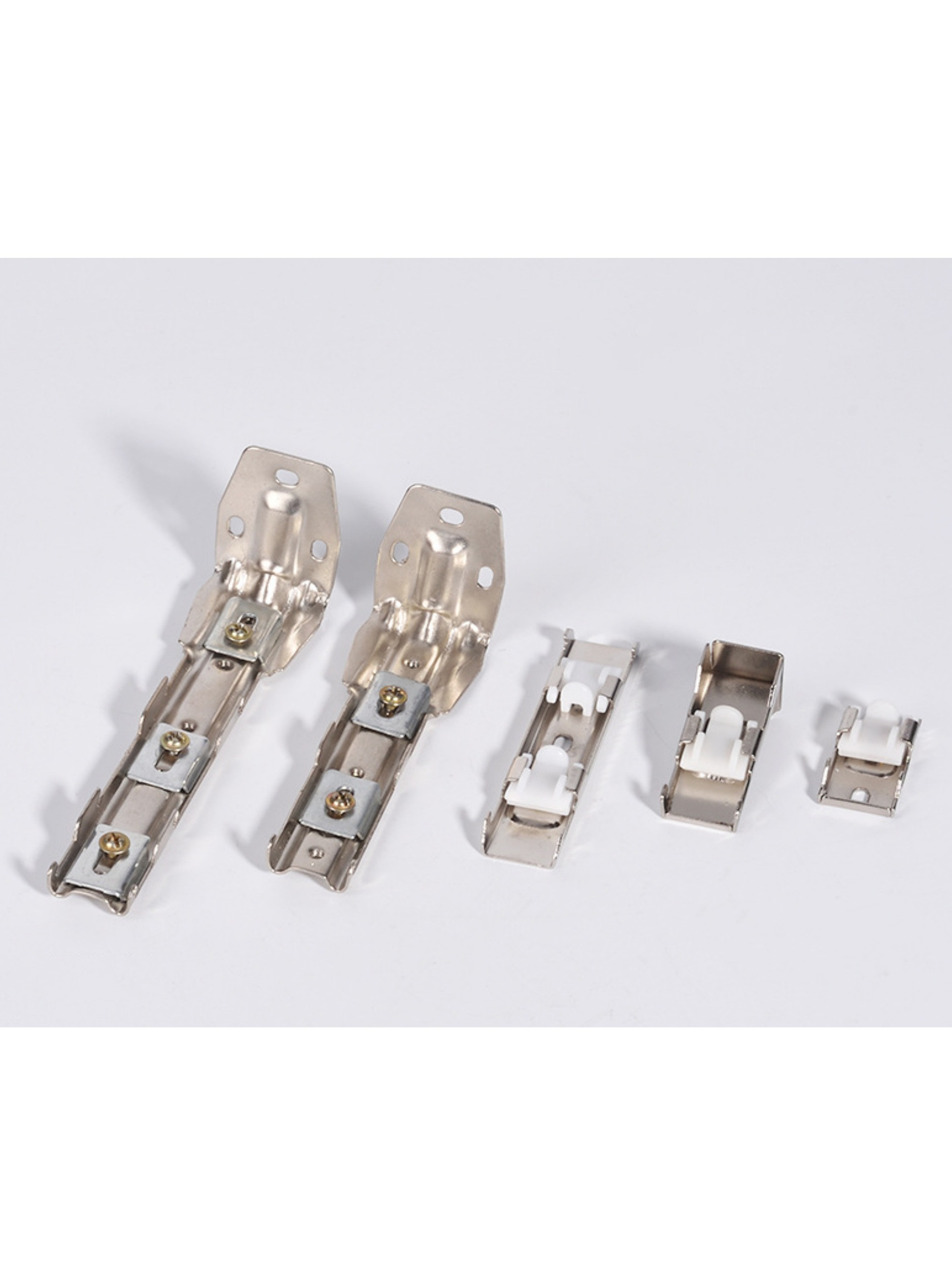 White Rose Gold Heavy Duty Curved Curtain Track For Bay Windows ...