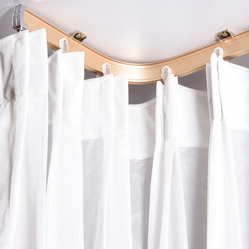 Ceiling/Wall Heavy-Duty Aluminium Bay Window Curtain Tracks | Curtains ...