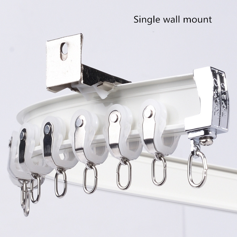Ceiling/Wall Heavy-Duty Aluminium Bay Window Curtain Tracks | Curtains ...