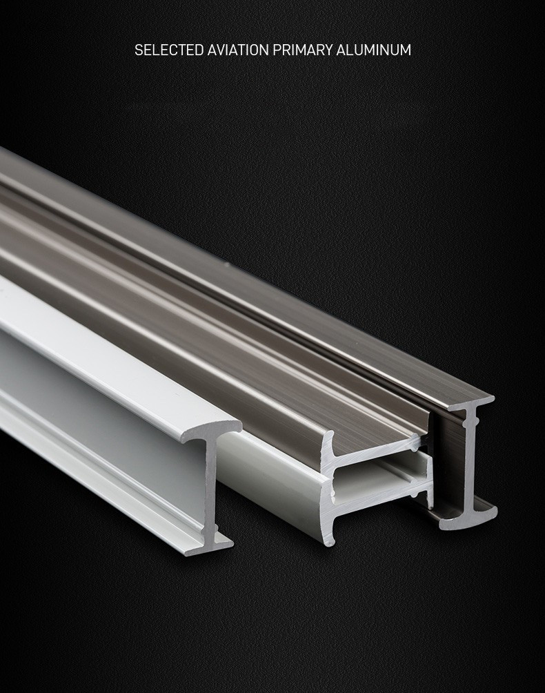 Single/Double Aluminium Bendable Curtain Track For Bay Windows ...