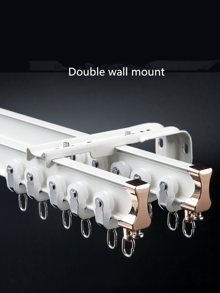 Ceiling Wall Mounted Custom Made Curtain Tracks For Bay Windows ...