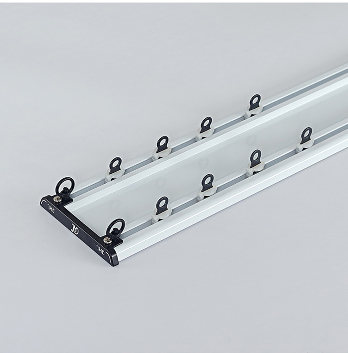 CHRY36 Concealed Aluminium Ceiling Double Curtain Tracks White Black ...