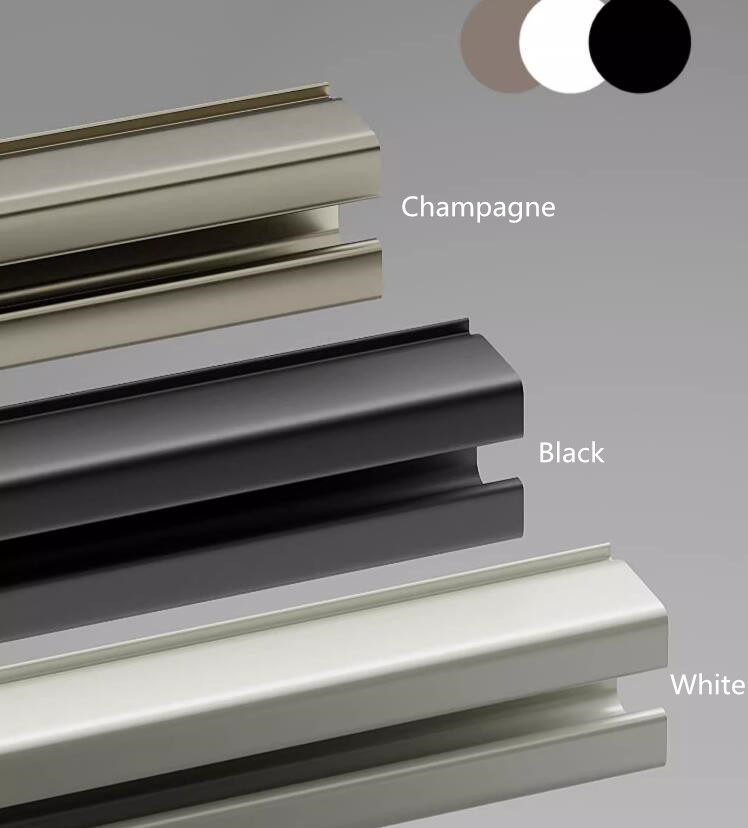 CHRY4124 Ceiling Mounted Triple Curtain Tracks And Valance Rail ...