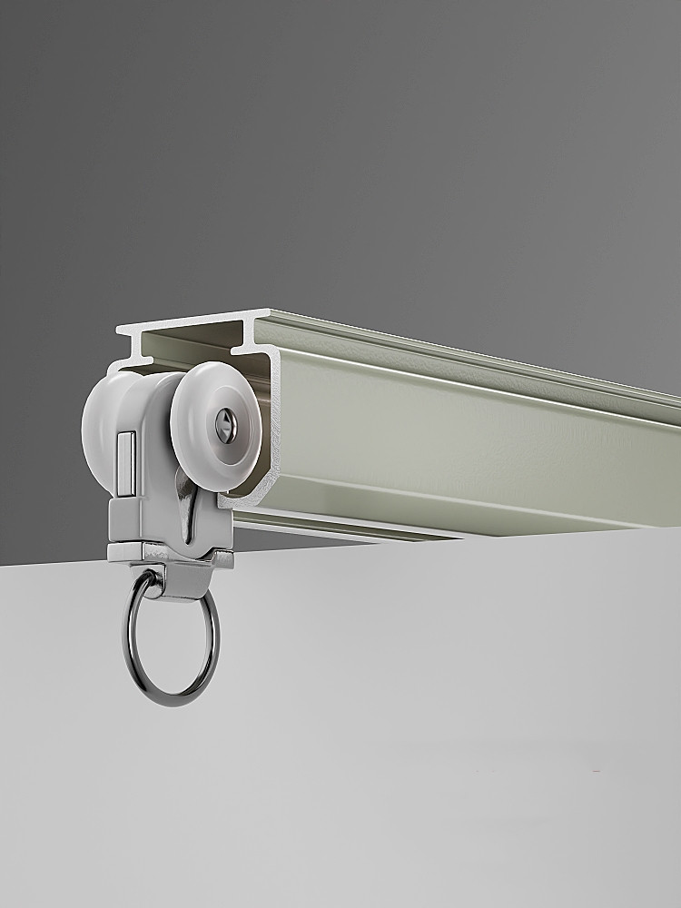 Ceiling/Wall Triple Layer Curtain Tracks With Valance Rail | Curtains 4 ...