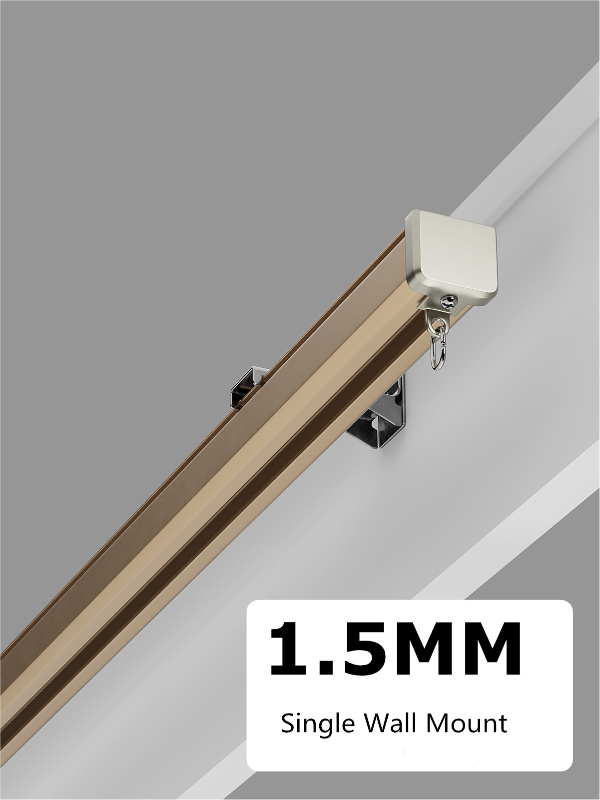 Chry4320 Ceiling Wall Mounted Nice Curtain Rails White Blue Gold