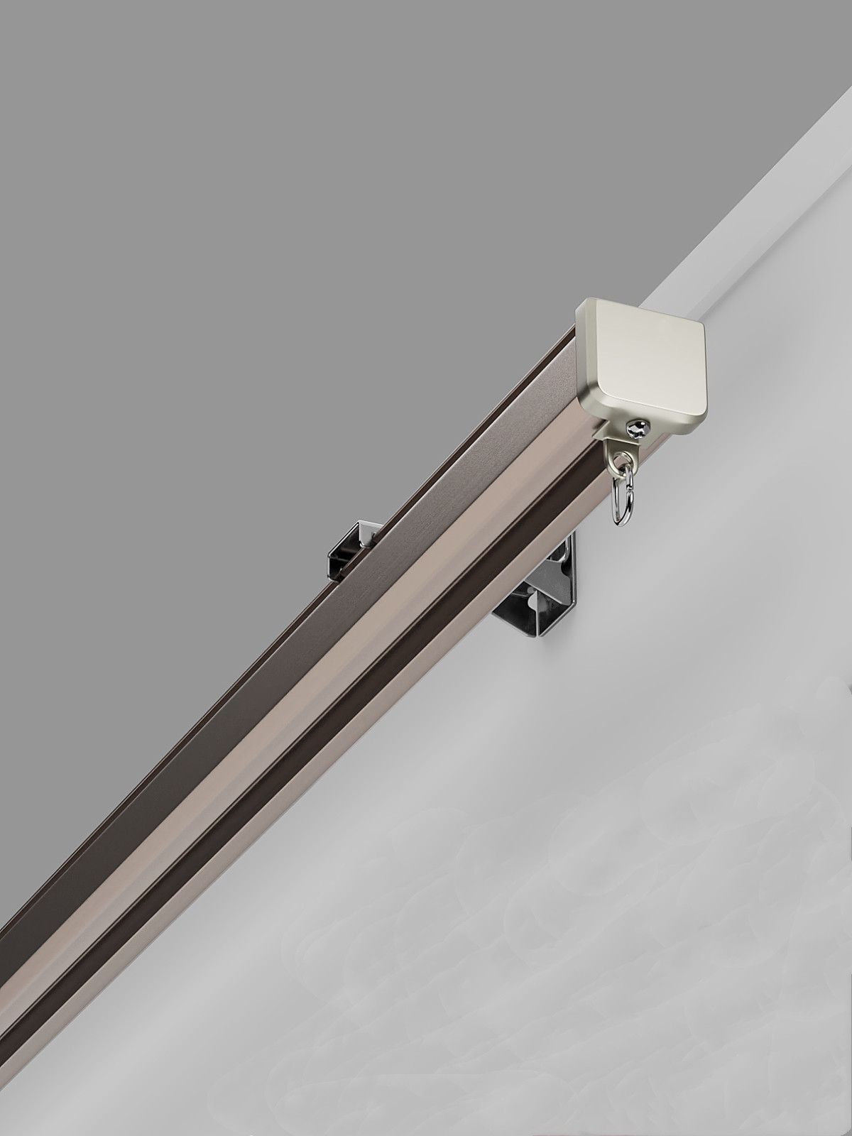 CHRY4320 Ceiling Wall Mounted Nice Curtain Rails White Blue Gold ...