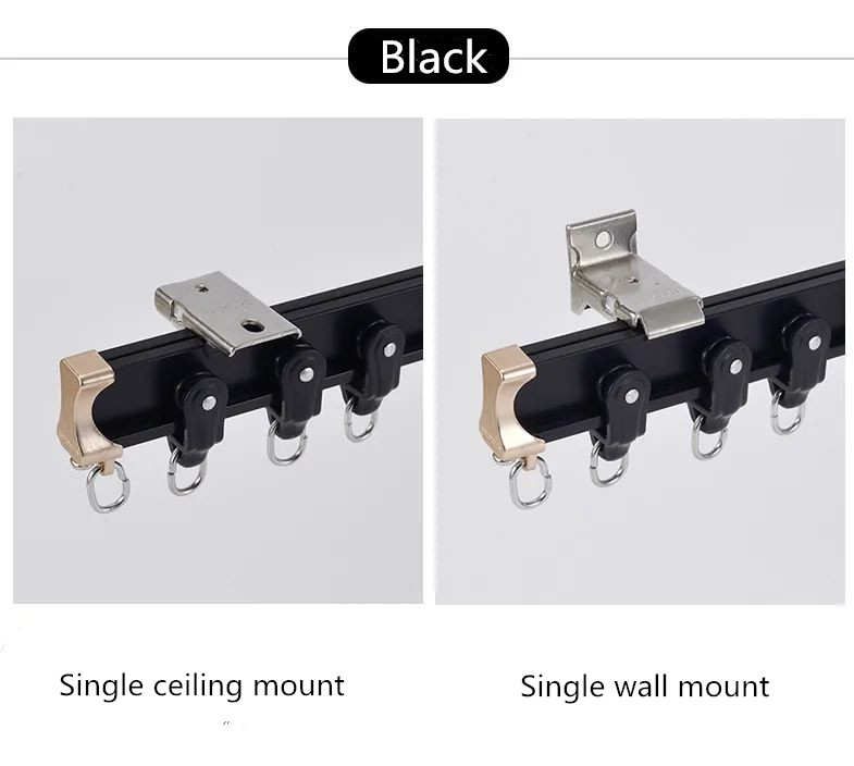 Bay Window Single Flexible Curtain Track Ceiling Wall Mount | Curtains ...