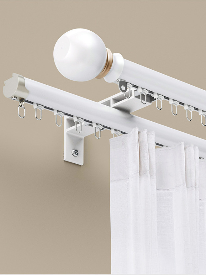CHT01 Sonder Ball Curtain Rods With Track Gliders Customize ...