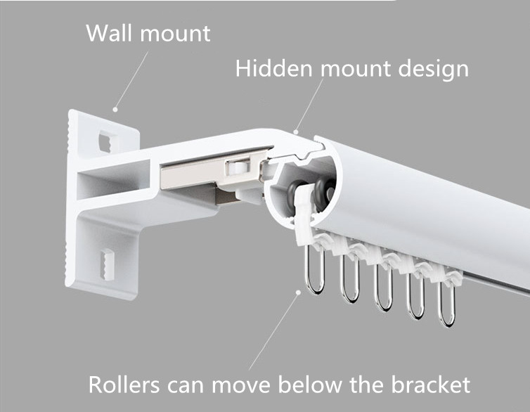 CHT01 Sonder Ball Curtain Rods With Track Gliders Customize ...