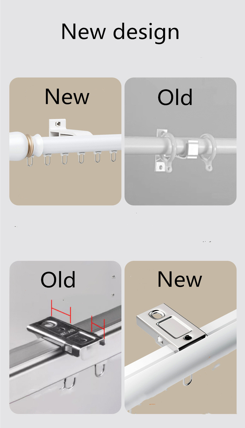 CHT01 Sonder Ball Curtain Rods With Track Gliders Customize ...