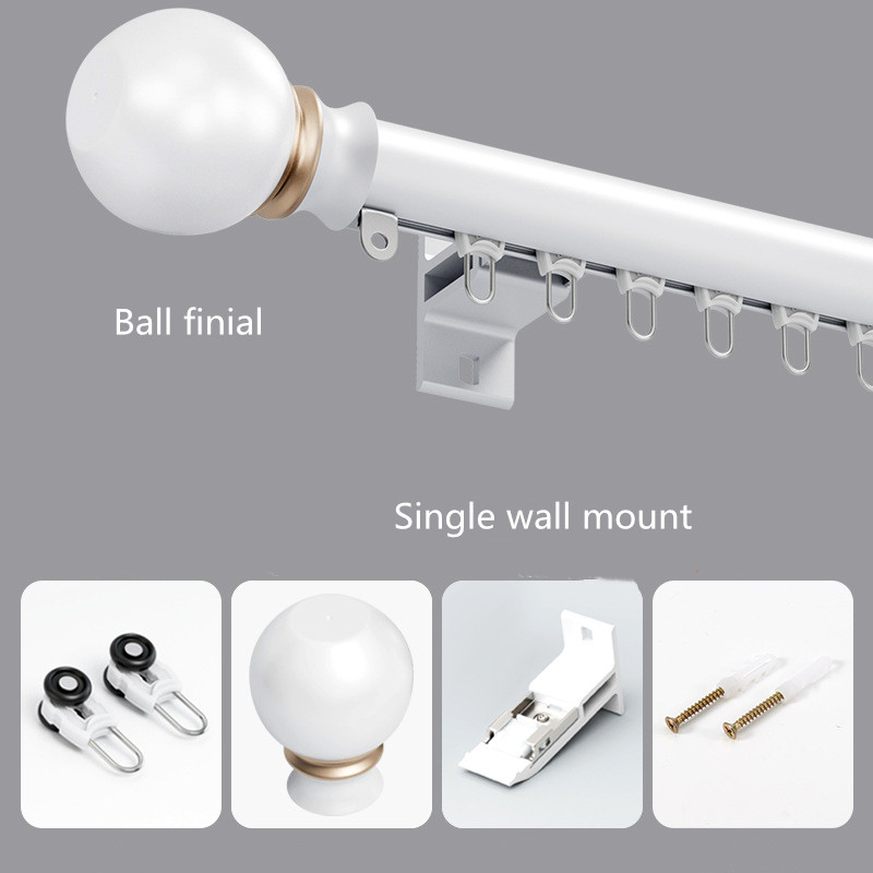 CHT01 Sonder Ball Curtain Rods With Track Gliders Customize ...