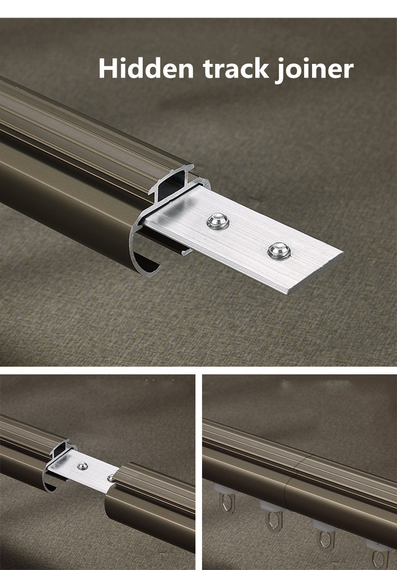 CHT04 Sonder Wall Mounted Drapery Rods With Curtain Rail Rollers ...